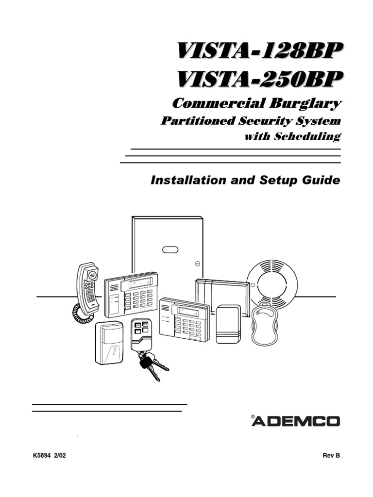 Ademco Vista 128 | PDF | Access Control | Relay