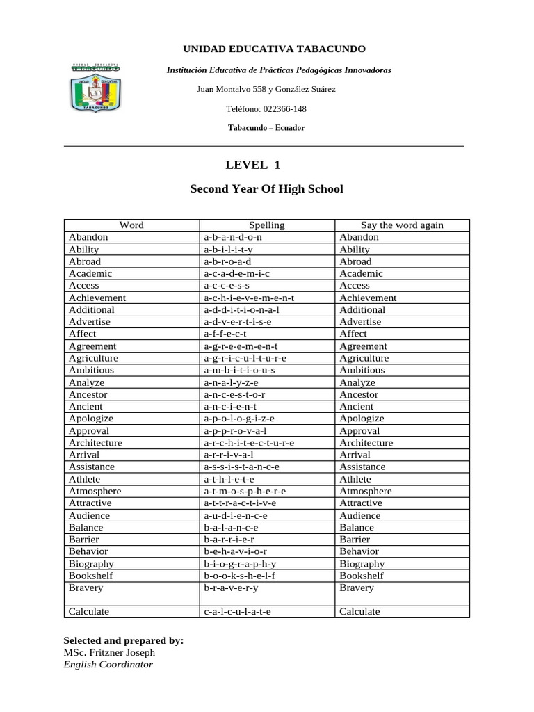 Spelling Bee SECONG BGU AND BT | PDF | Economies