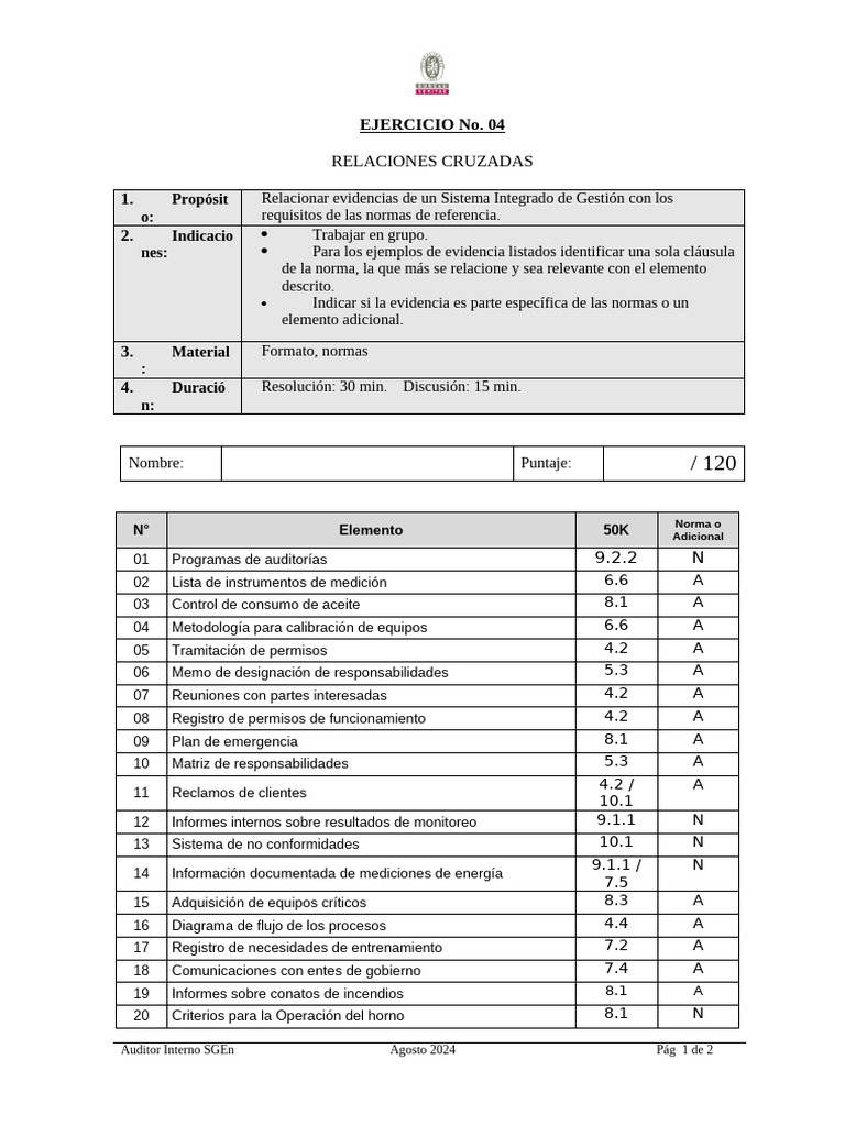 E04 Relaciones Cruzadas | PDF