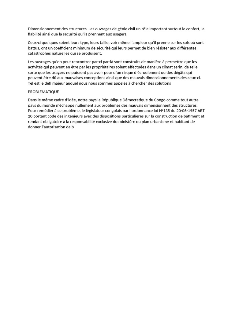 Dimensionnement des structures en RDC | PDF