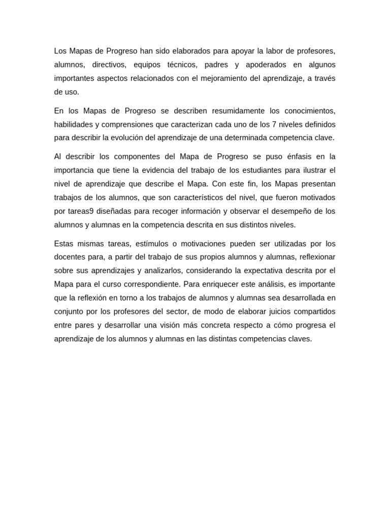 Los Mapas de Progreso | PDF