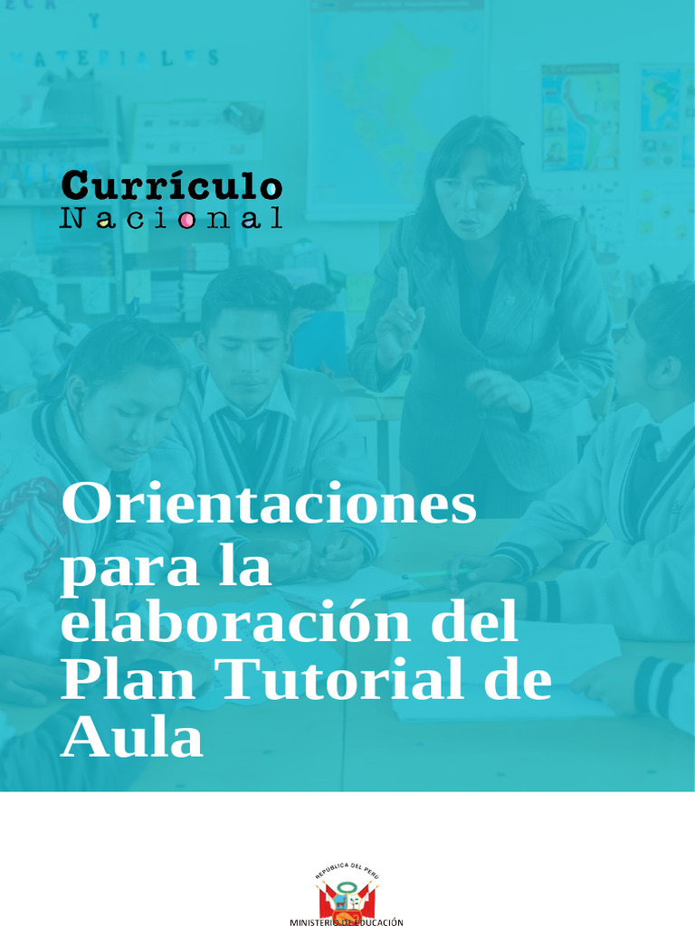 Orientaciones Plan Tutorial Aula | PDF | Educación de la primera infancia | Salón de clases