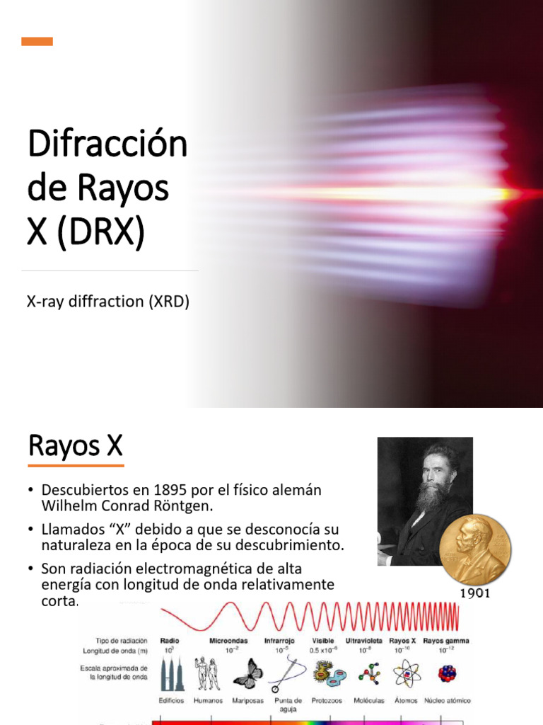 Difracción de Rayos X | PDF | Rayo X | Difracción