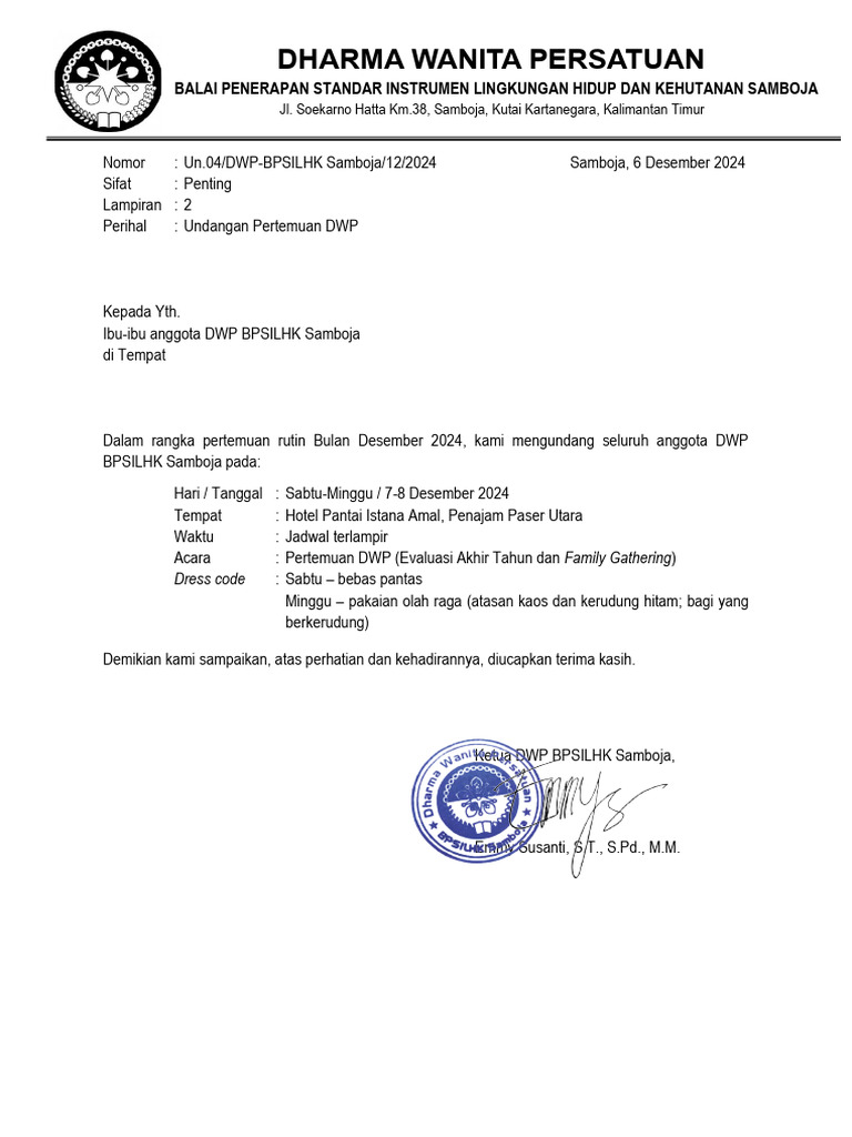 Undangan Family Gathering | PDF