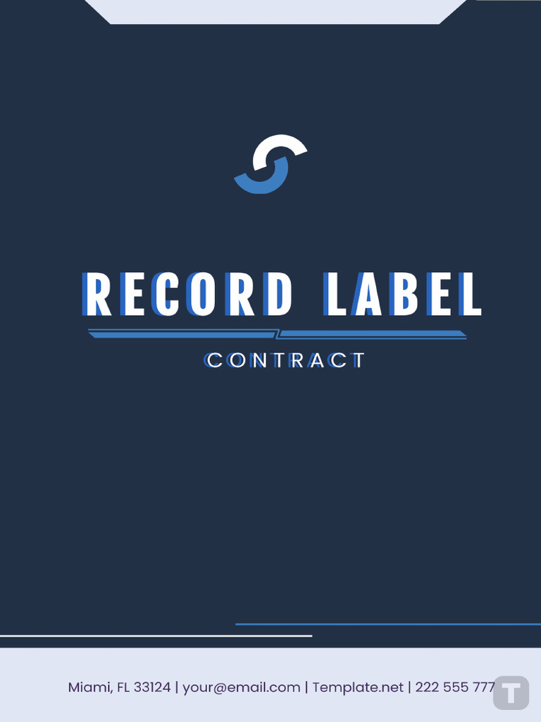 Record Label Contract Template | PDF