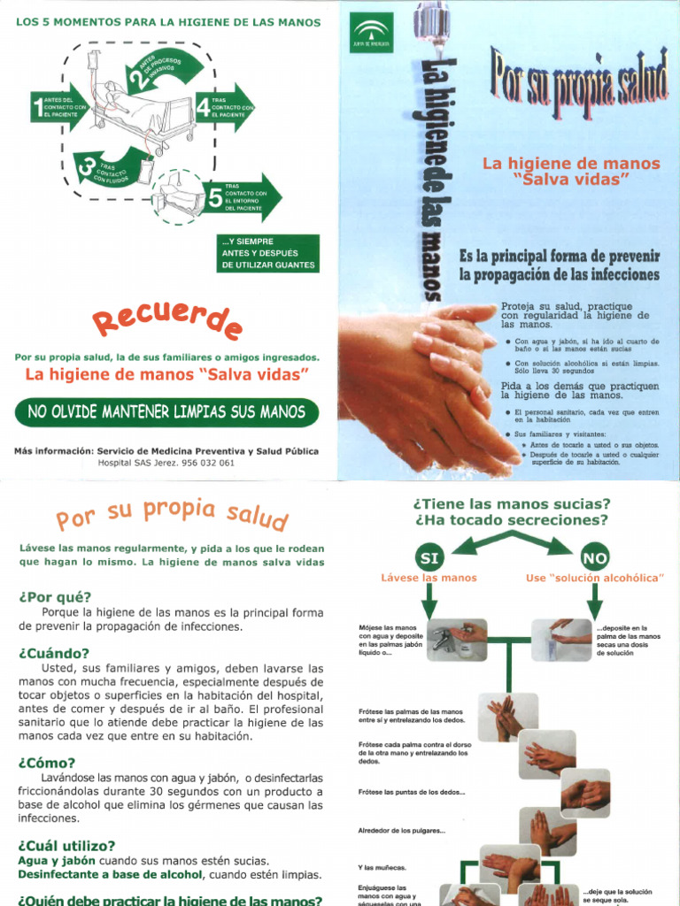 Triptico Higiene de Manos 1 | PDF