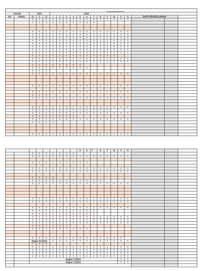 Data Kas dan Pengeluaran 2021-2023 | PDF