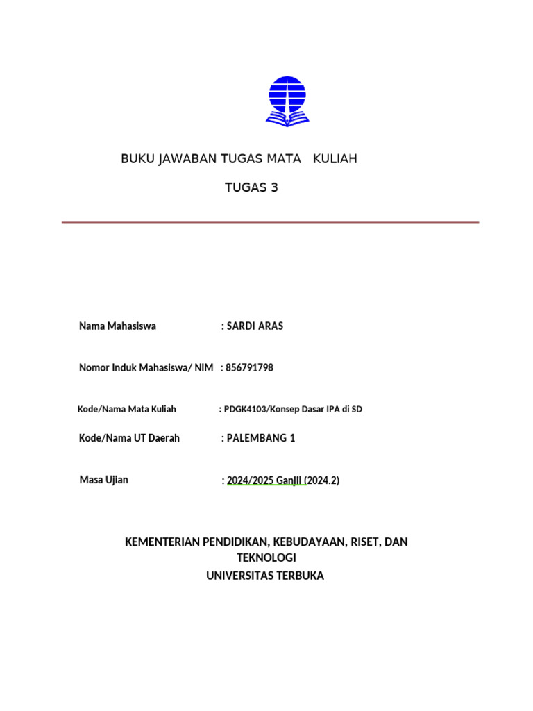 Konsep Dasar IPA Di SD Tugas 3 | PDF