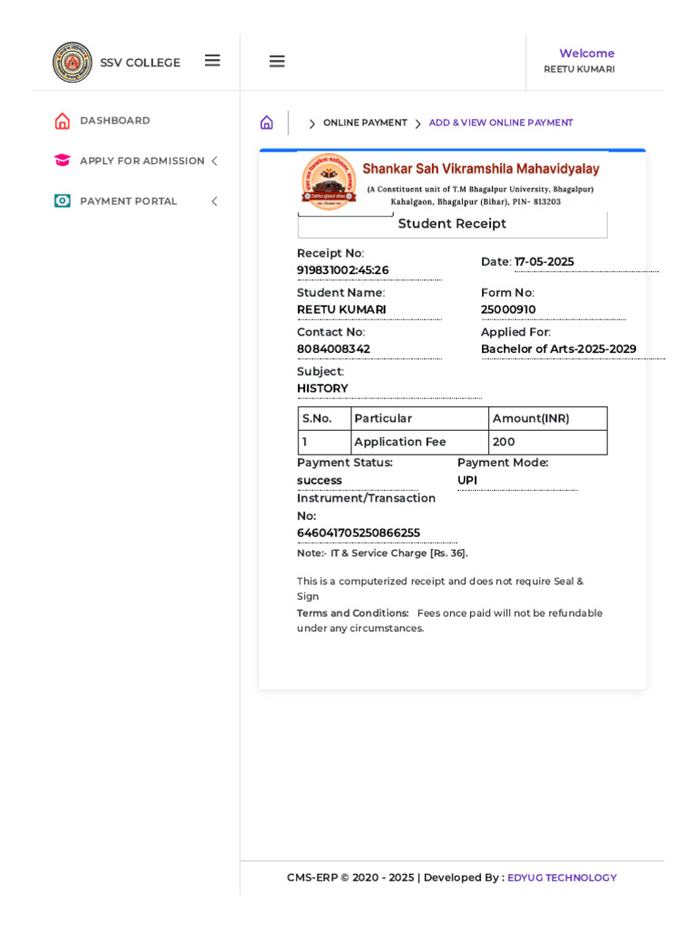 Shankar Sah Vikramshila Mahavidyalay | PDF