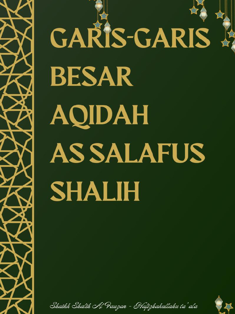 Garis-Garis Besar Aqidah As Salafus Shalih | PDF