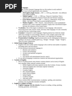 English Language Notes | PDF