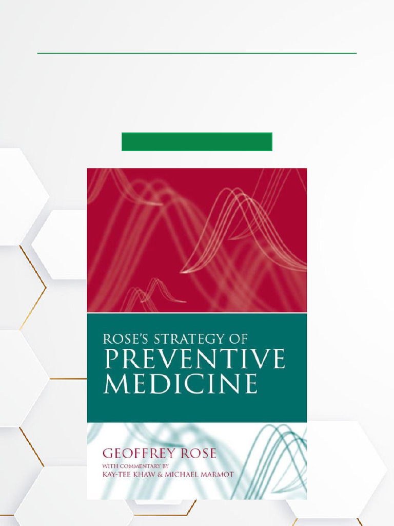Rose's Strategy of Preventive Medicine Academic PDF Download | PDF ...