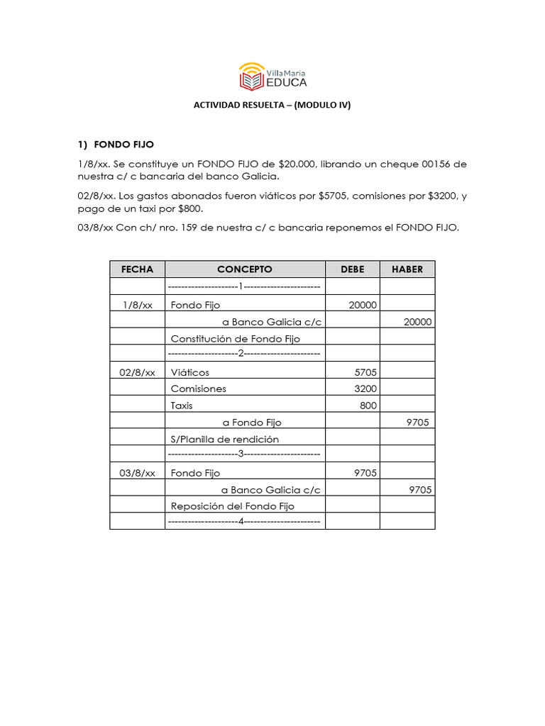 (Resuelto) - Actividad Modulo Iv - Pacheco Jose | PDF | Bancos | Finanzas personales