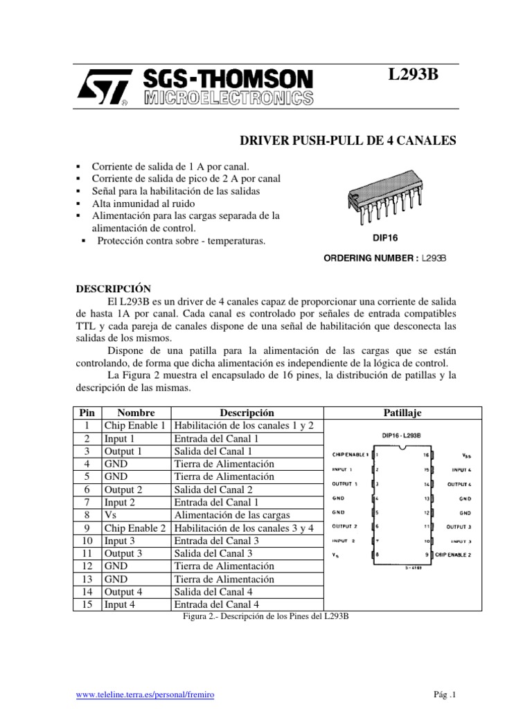 L293b Datasheet | PDF