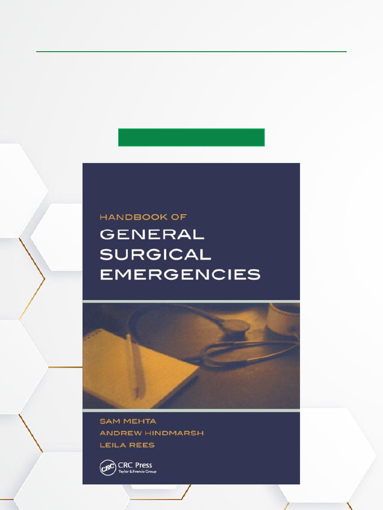 Handbook of General Surgical Emergencies, 1st Edition Full-Feature ...