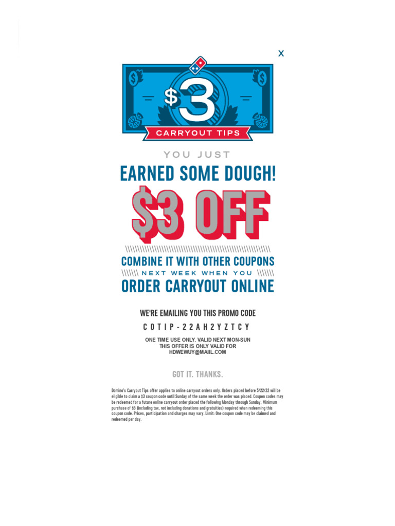 Order Confirmation - Checkout Confirmation - Domino's Pizza, Order ...