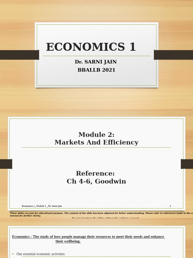 Mircro Economics Market Efficiency | PDF | Elasticity (Economics) | Demand