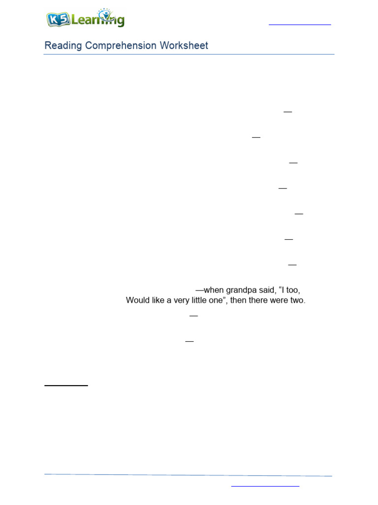 Reading Comprehension Worksheet Grade 2 Cookies - 0 | PDF