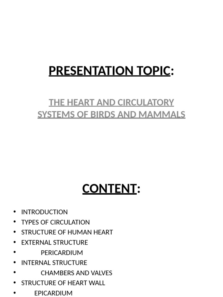 Presentation of Animal Form and Function | PDF | Heart | Heart Valve
