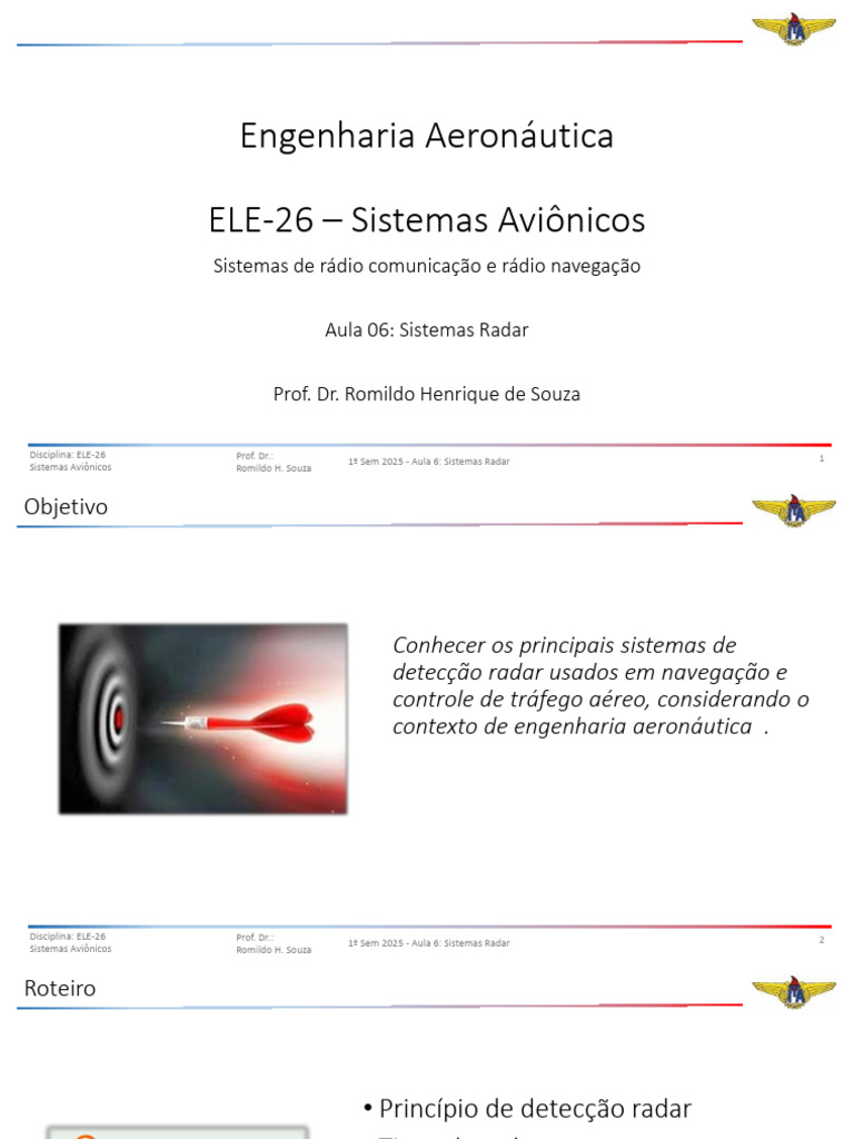 Sistemas de Radar em Aeronáutica | PDF | Radar | Sem fio