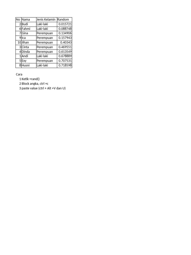 Latihan Rumus Excel untuk Data Stok | PDF