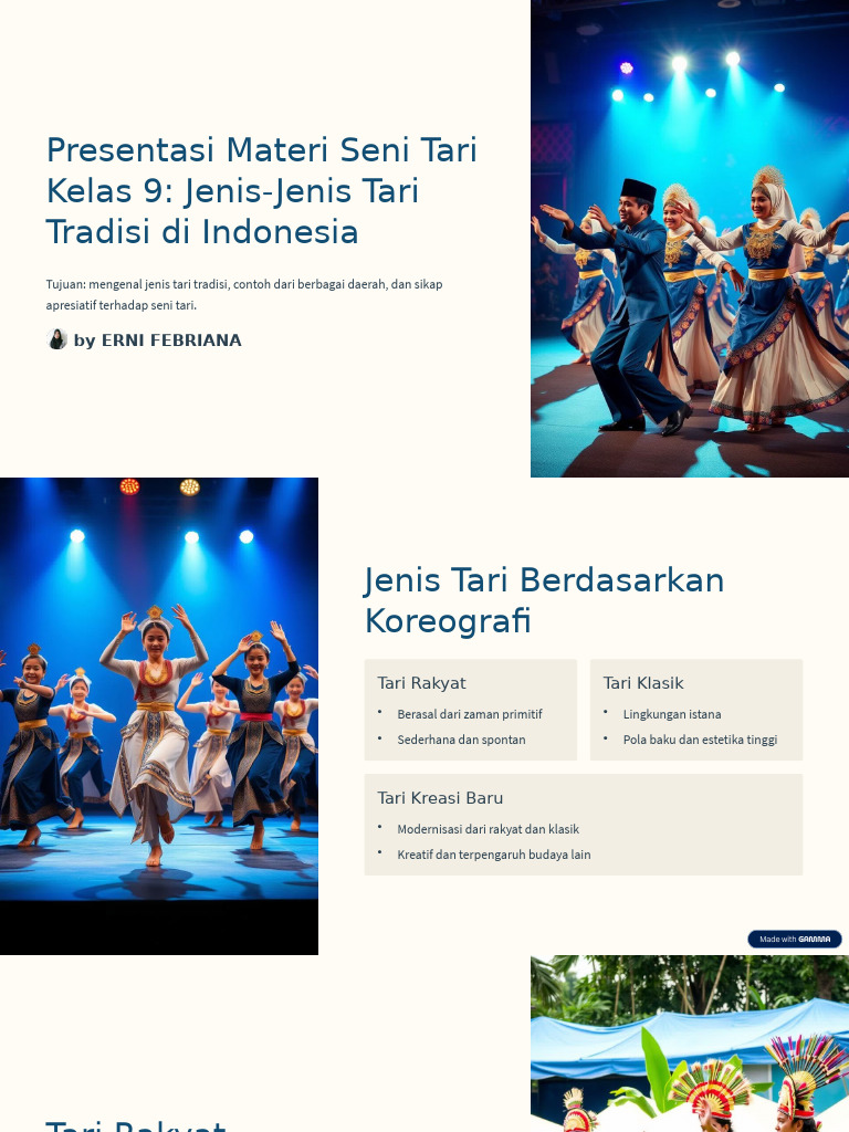Jenis Tari Tradisional di Indonesia | PDF
