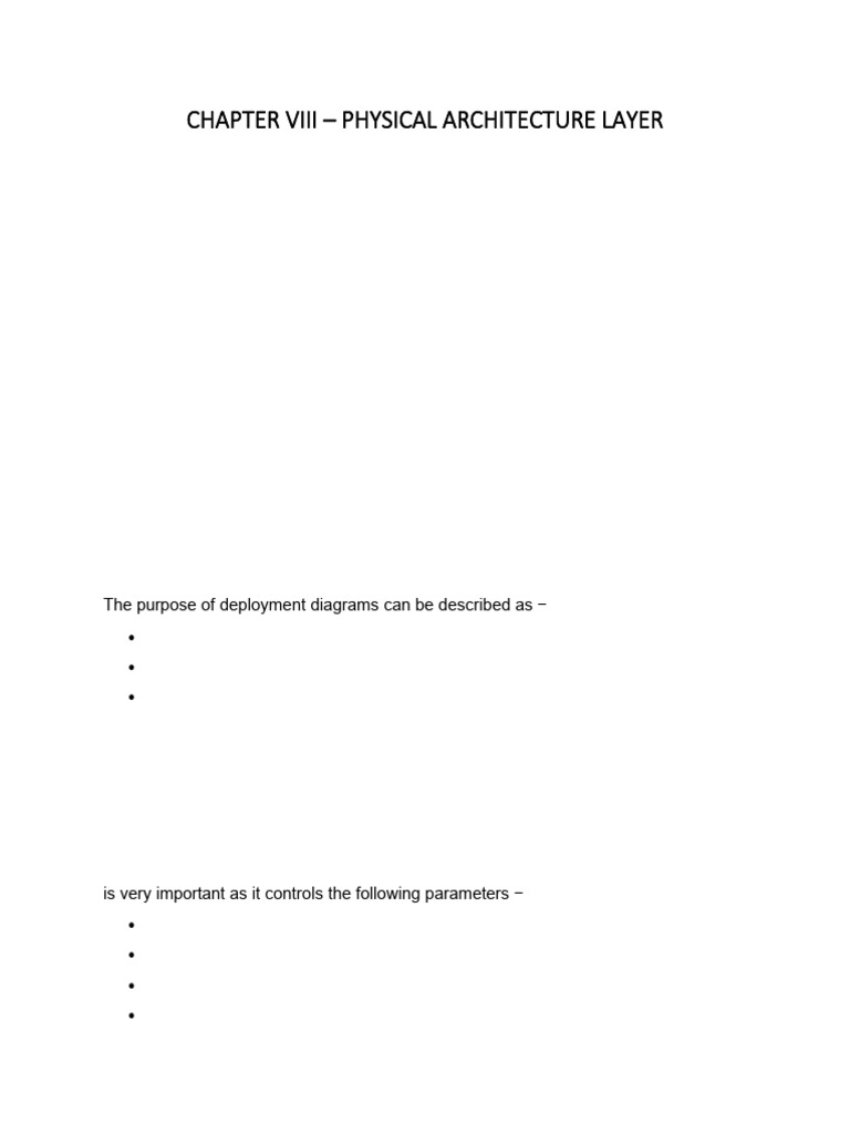 Chapter Viii Physical Architecture Layer | PDF | Server (Computing ...