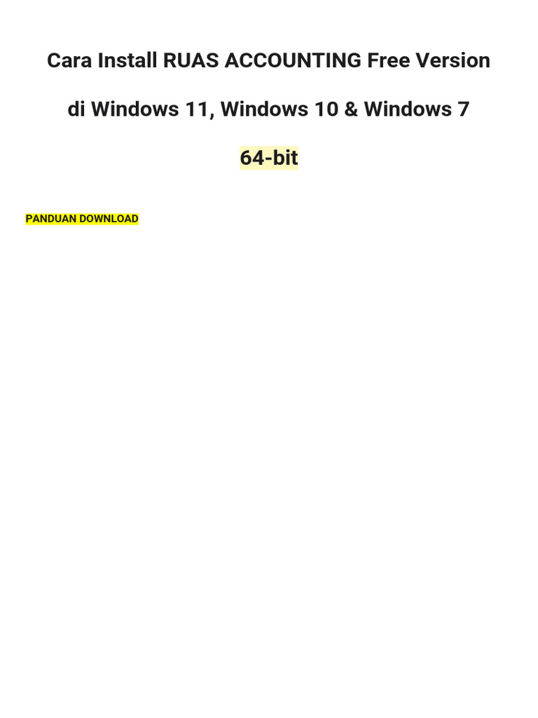 00 - Cara Instalasi - BACA INI DULU | PDF