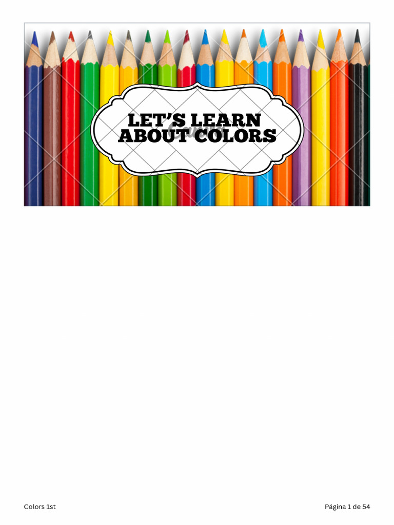 Colors 1st | PDF