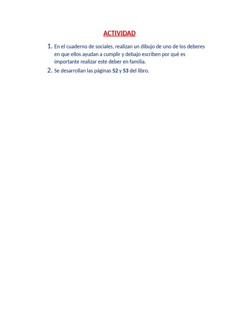 Actividades Grado 1° | PDF