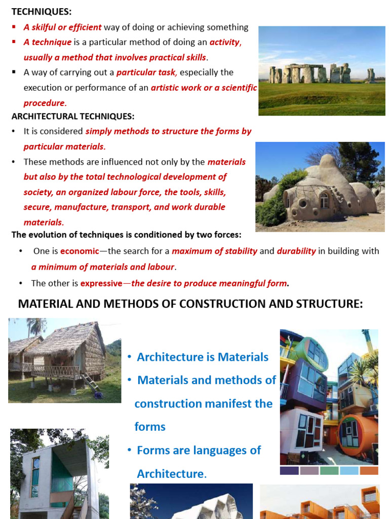 Architectural Techniques and Construction Methods | PDF | Energy ...