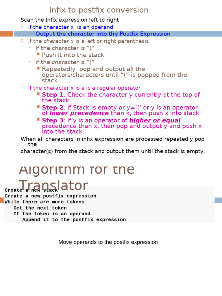 Unit 4 L2.1 infixToPostfixConversionV2 | PDF | Computer Programming ...