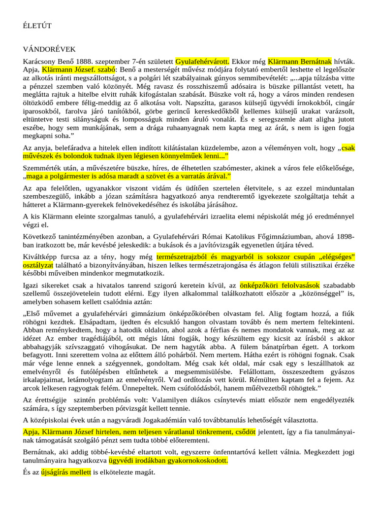 Karácsony Benő | PDF