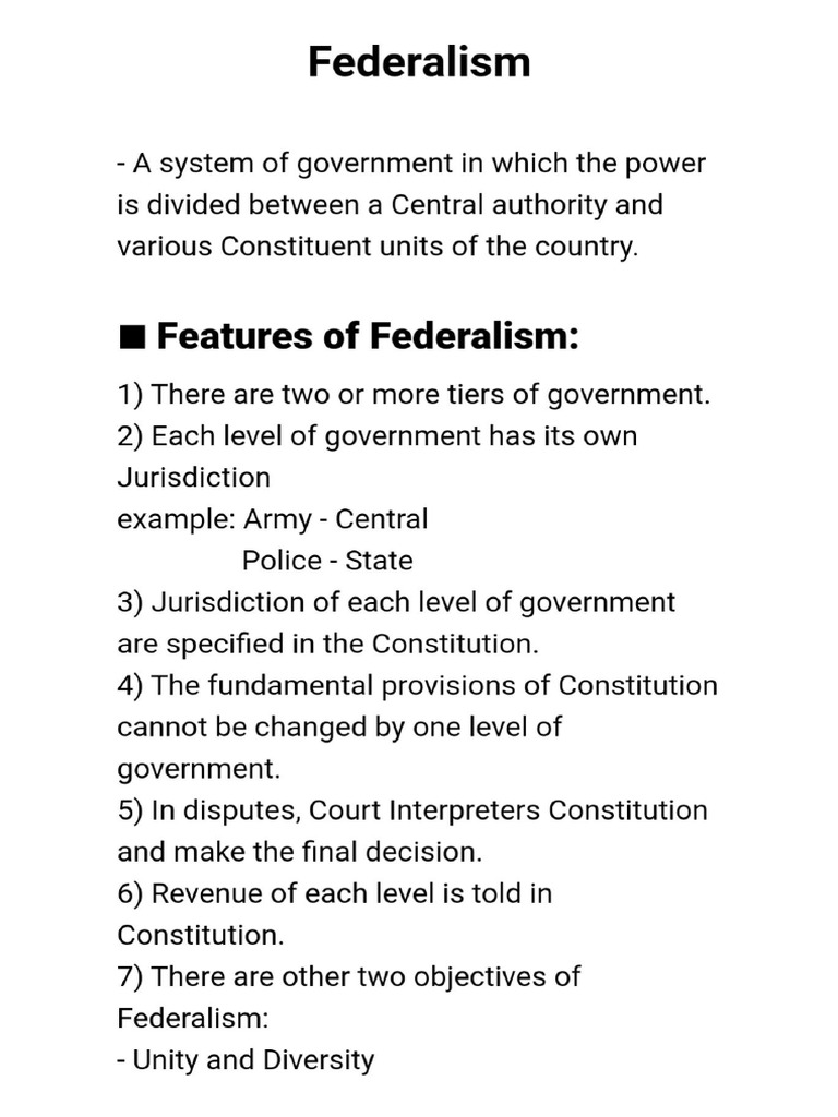 Federalism | PDF