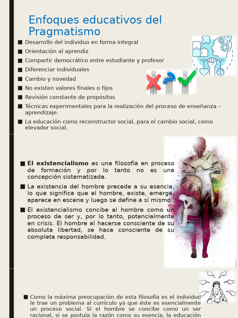 Enfoques Educativos Del Pragmatismo | PDF