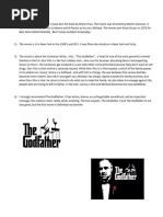 The Godfather Quiz About Mafia | PDF