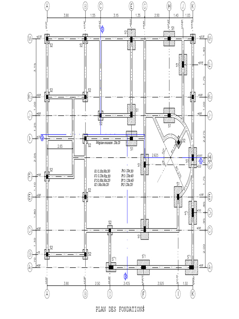 Plan Des Fondations | PDF