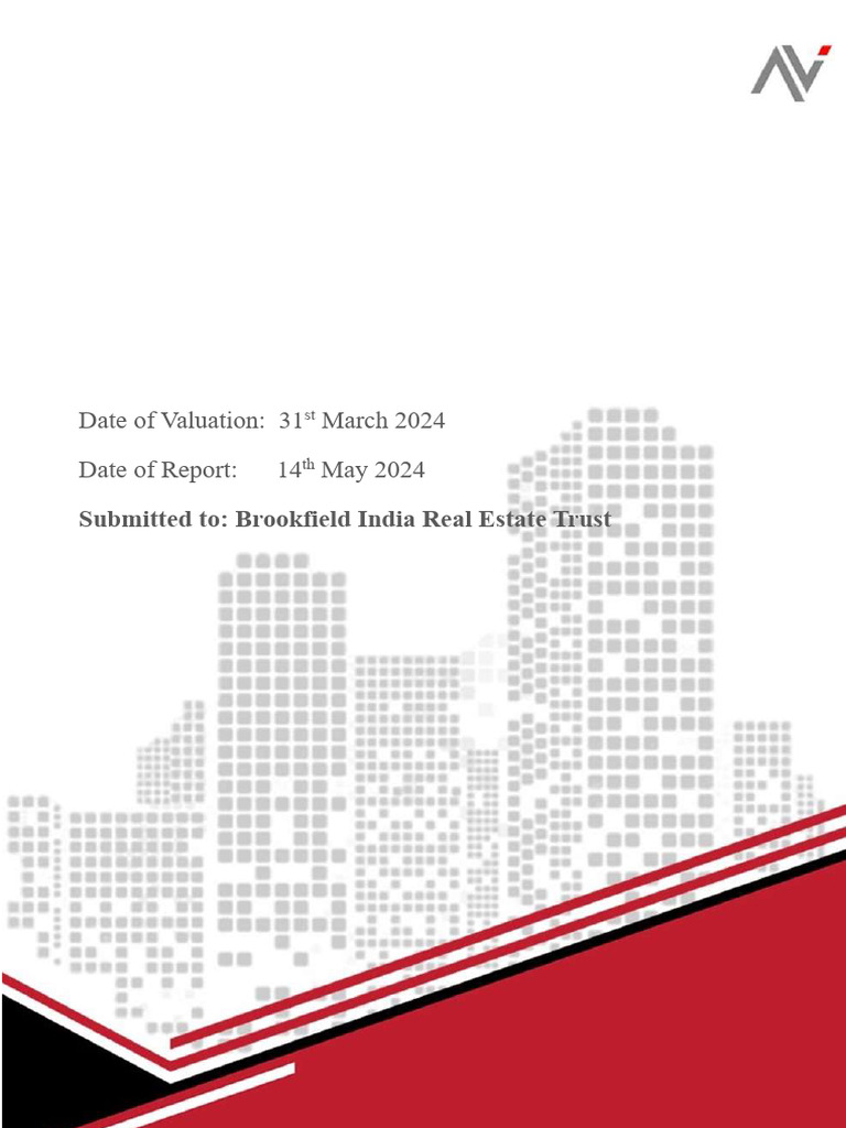 Brookfield India REIT Valuation Report | PDF | Valuation (Finance ...