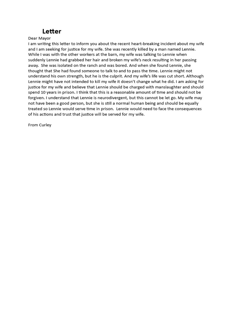 English Letter | PDF