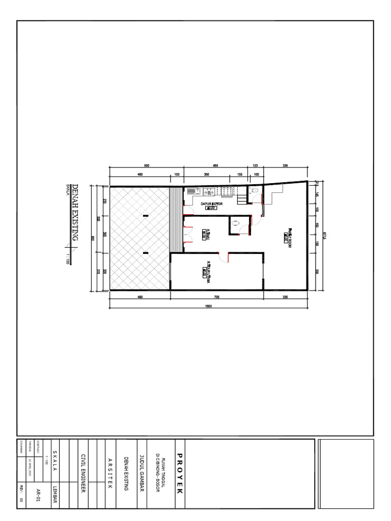 1.denah Existing | PDF