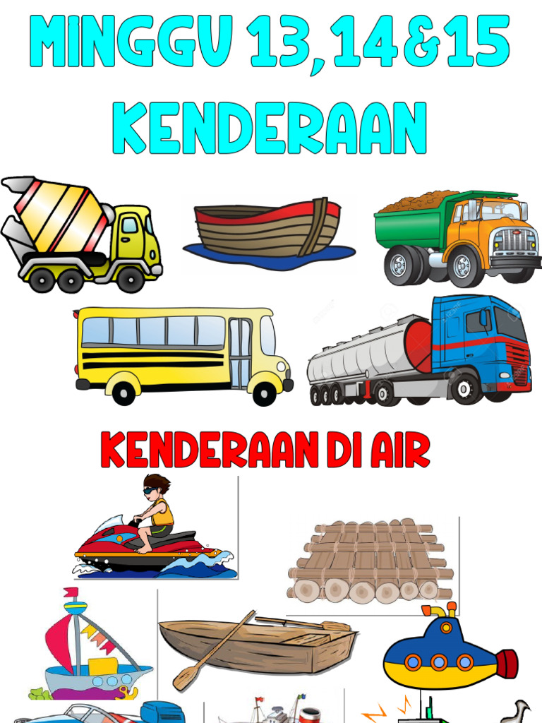 2019 Aktiviti Kenderaan | PDF | Bus Transport | Children's Songs