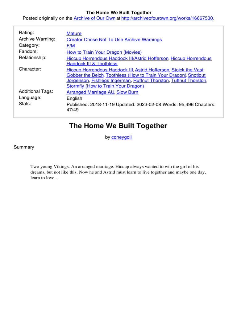 The Home We Built | PDF
