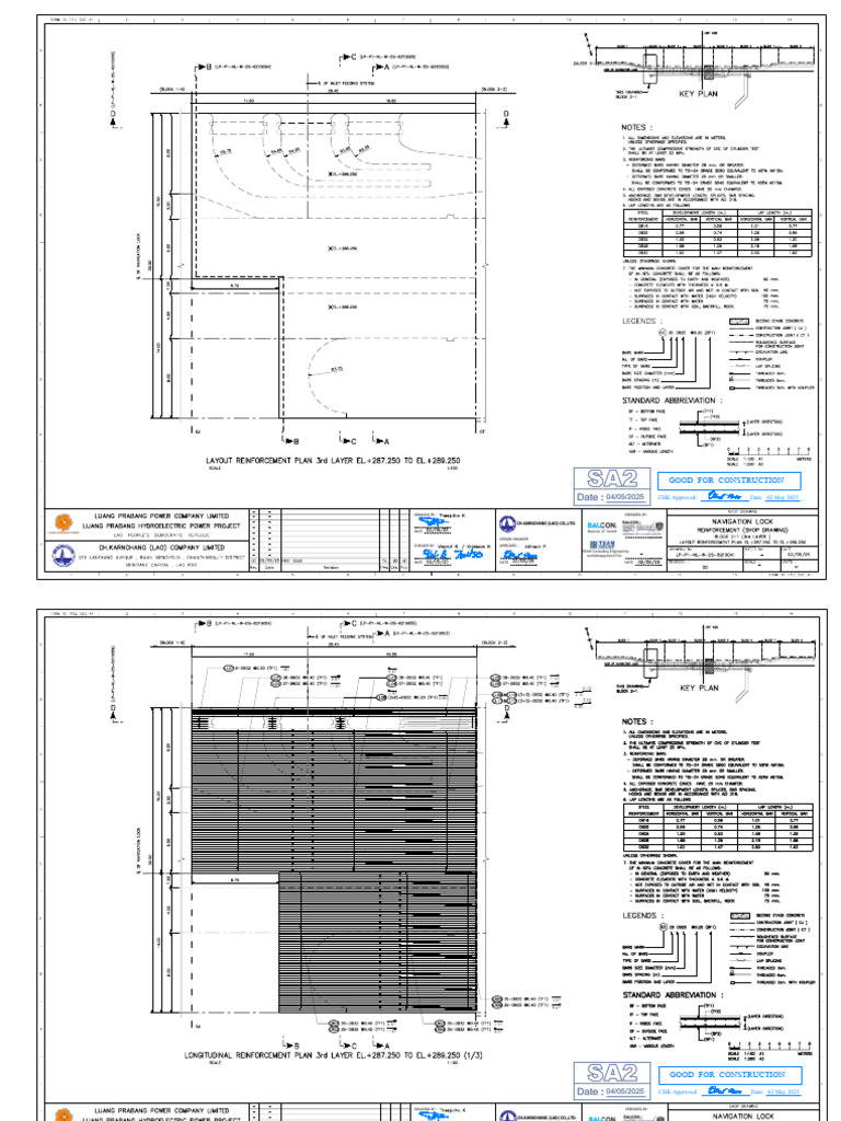 Reinforcement (Shop Drawing) Block 2-1 (3rd Layer) | PDF