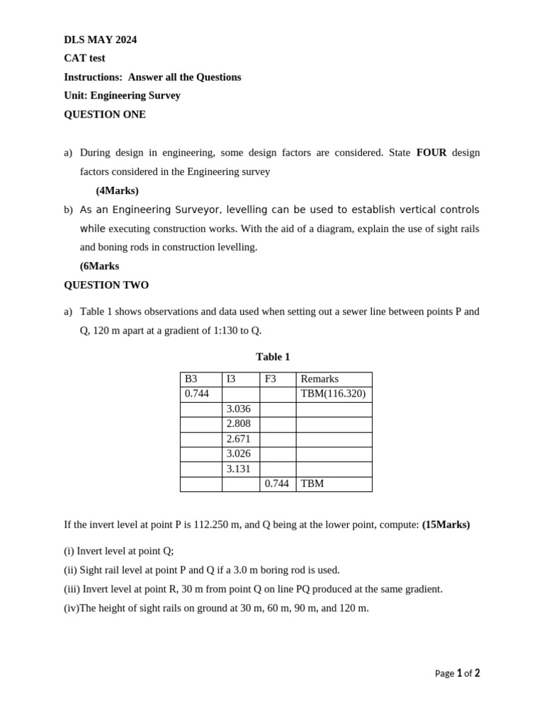 Cat Engineering Survey Dls May 2024 PDF | PDF