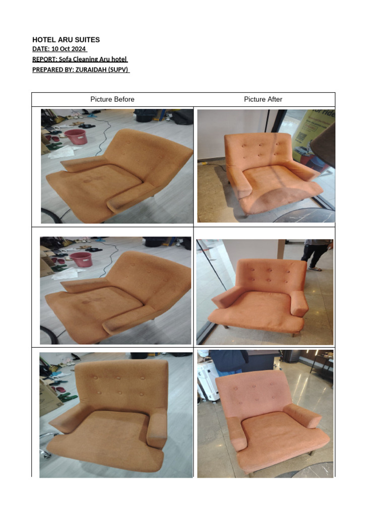 Sofa Cleaning Aru Hotel | PDF