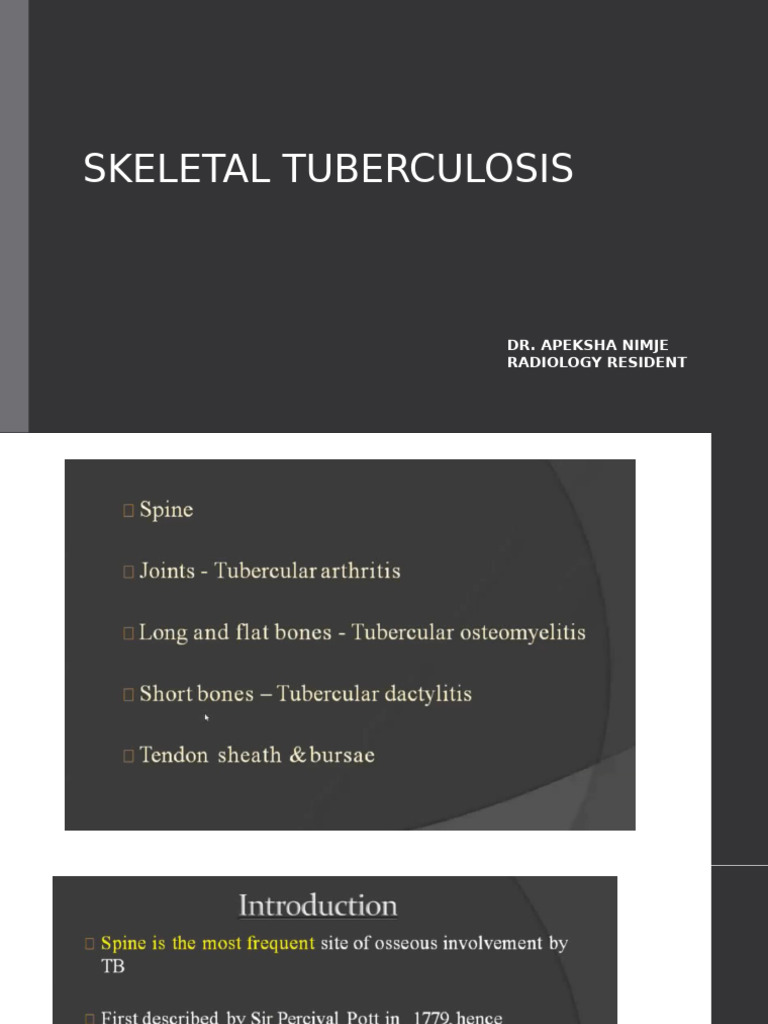 SKELETAL TB | PDF