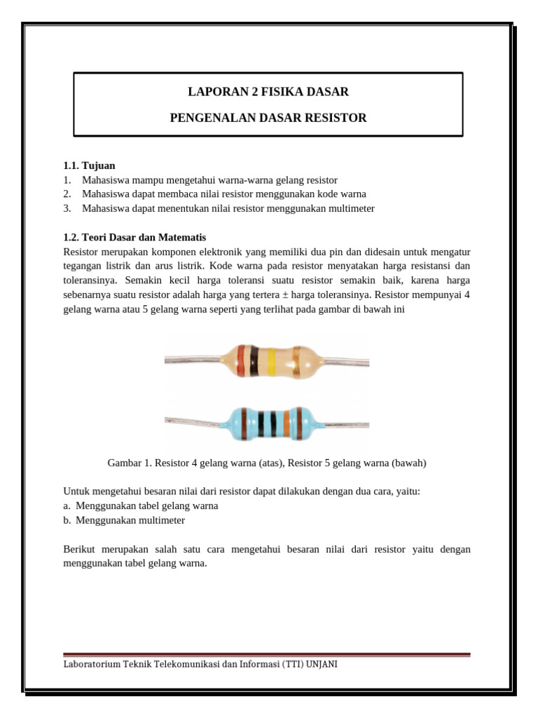 Format Laporan Modul 2 Praktikum | PDF