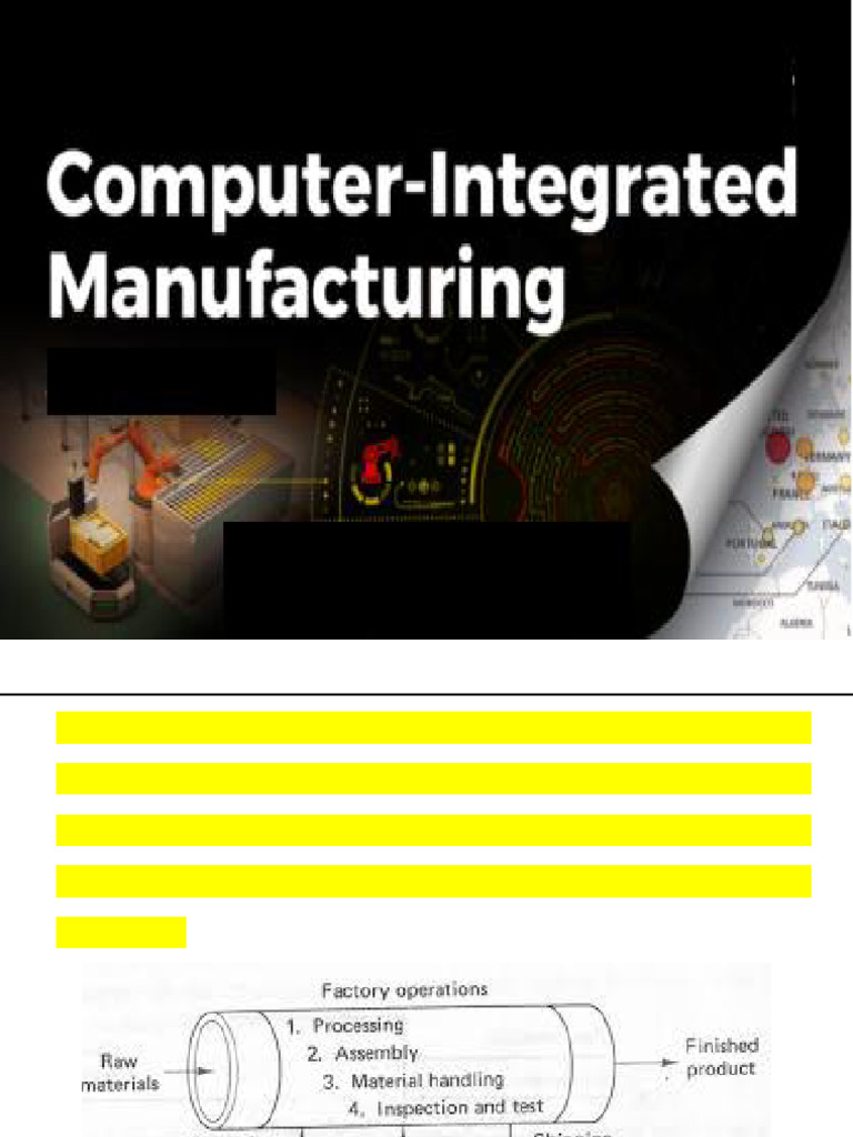 Puter Integrated Manufacturing | PDF | Automation | Databases