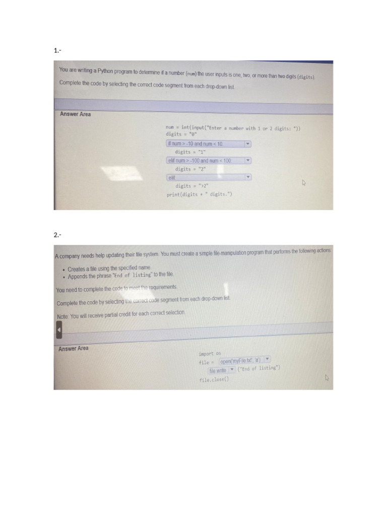 Ejercicios Python | PDF