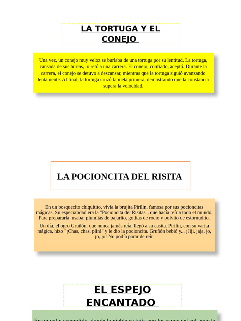 La Tortuga y El Conejo | PDF
